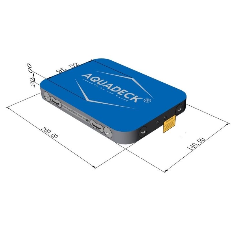 AquaDeck Inflatable Dock Extension 2m x 1.4m — True Gear